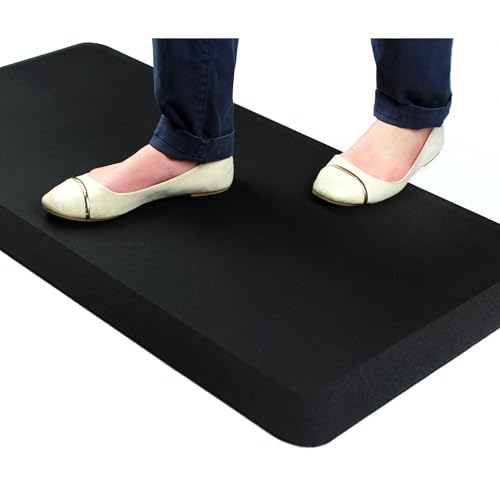 Floortex® Black Standing Comfort Mat - 20" x 32"