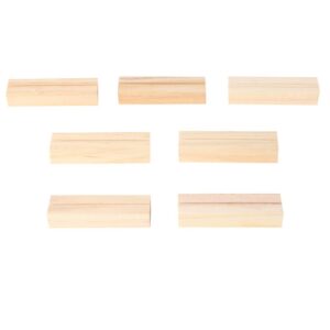 Holibanna 10Pcs Wood Place Card Holders Display Stands Table Number Photo Sign Stand for Retail Shop Cafe Wedding Dinner Party Decoration