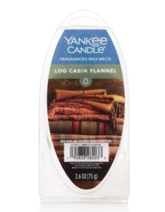 yankee candle log cabin flannel fragranced 6pcs wax melts