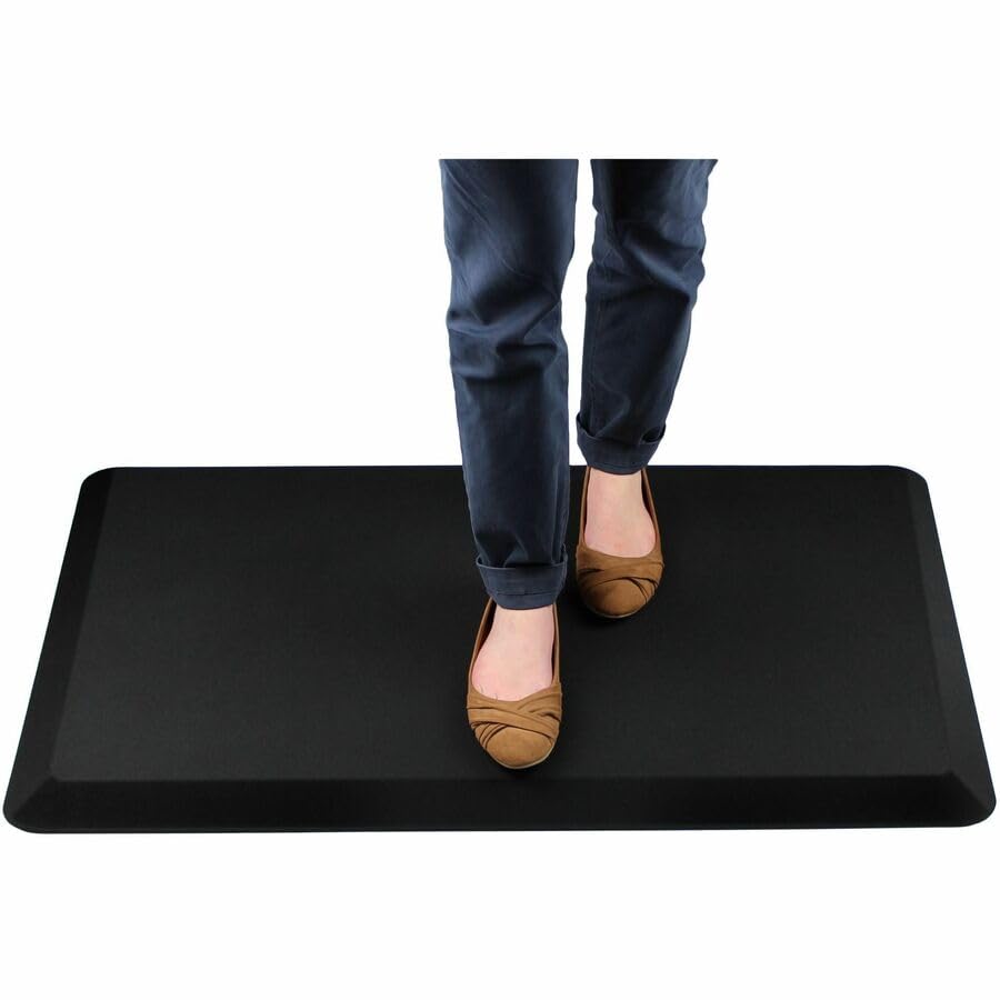 Floortex® Black Standing Comfort Mat - 20" x 32"