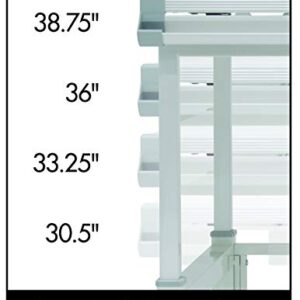 Studio Designs Graphix II Pro Line Split Top Height Adjustable Drafting, Drawing Table with 39.5" x 30" Tilting Top,White