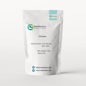 marknature pure chitosan powder, food grade, dac 90%, 50g (low density)