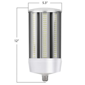 Feit Electric C20000/5K/LED 1000 Watt Equivalent 175W Corn Cob High 20,000 Lumen LED Light Bulb, 13.4"H x 5.3"D, Daylight 5000K