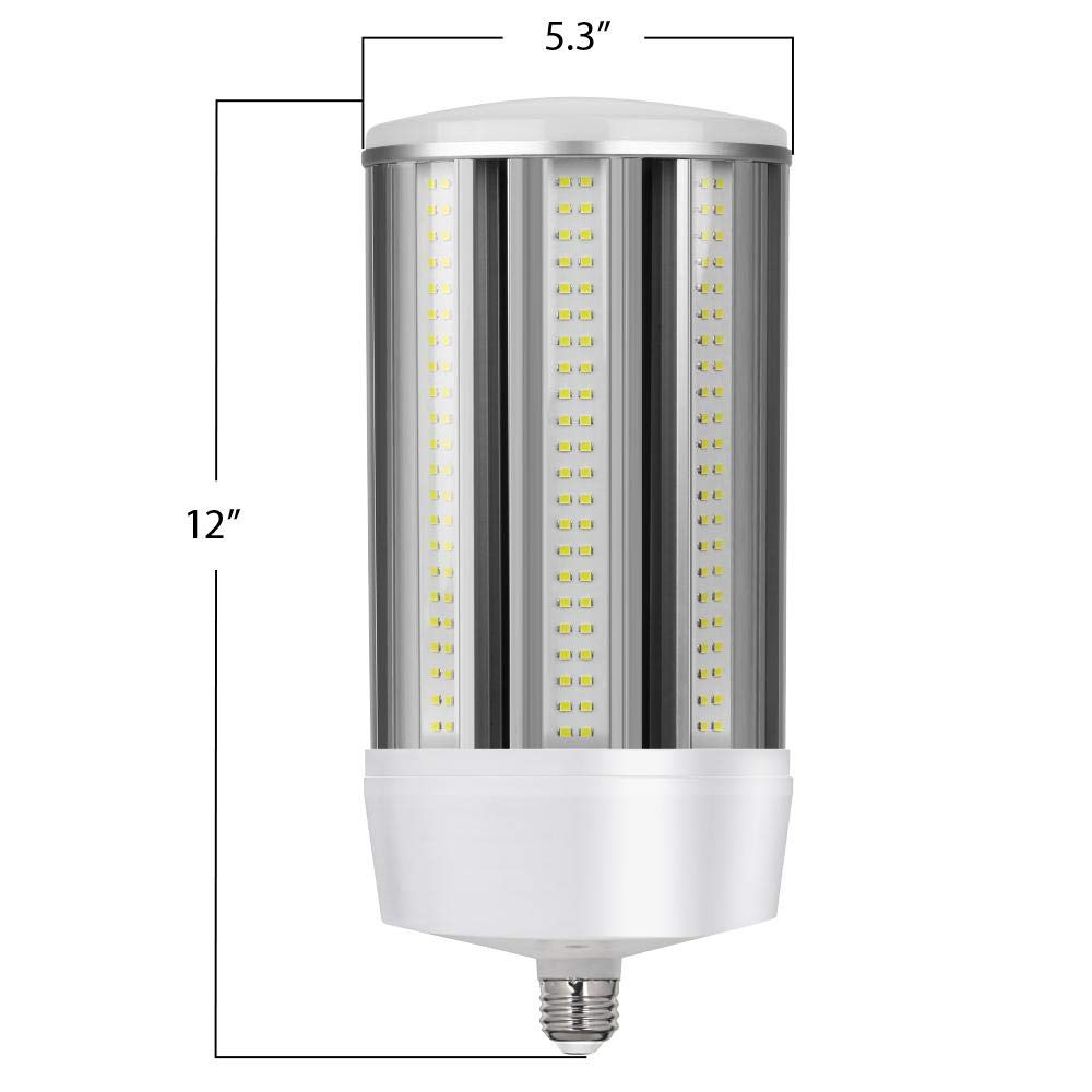 Feit Electric C20000/5K/LED 1000 Watt Equivalent 175W Corn Cob High 20,000 Lumen LED Light Bulb, 13.4"H x 5.3"D, Daylight 5000K