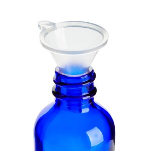 30 Pack 2 Oz Blue Glass Eye Dropper Bottles with 6 Funnels for Essential Oils, Travel Aromatherapy Perfume, Liquid Cosmetics (36 Pieces)