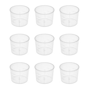 othmro measuring cup 15ml pp plastic graduated beaker transparent for lab kitchen liquids 50pcs