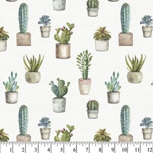 cactus cotton fabric by the yard