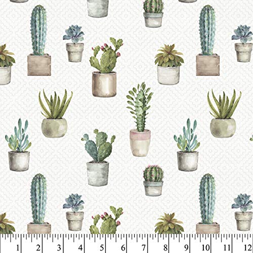 Cactus Cotton Fabric by The Yard