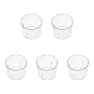 Othmro Measuring Cup 15ml PP Plastic Graduated Beaker Transparent for Lab Kitchen Liquids 50pcs