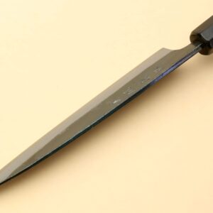 Yoshihiro Mizu Yaki Blue High Carbon Steel #1 Kurouchi Petty Japanese Utility Knife Shitan Handle (6'' (150mm) & No Saya)