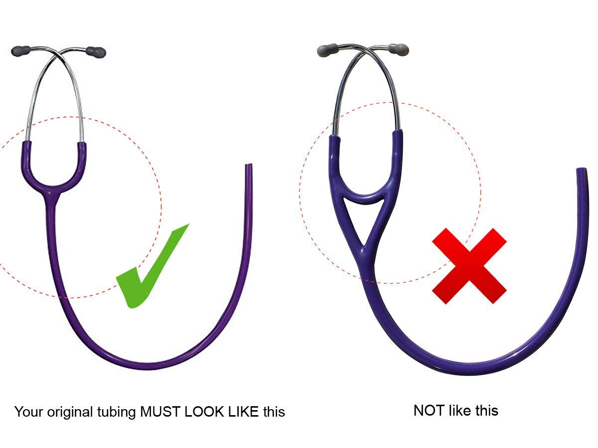 (Stethoscope Binaural) Replacement Tube by Reliance Medical fits Littmann® Classic III Stethoscope - TUBING (Purple)