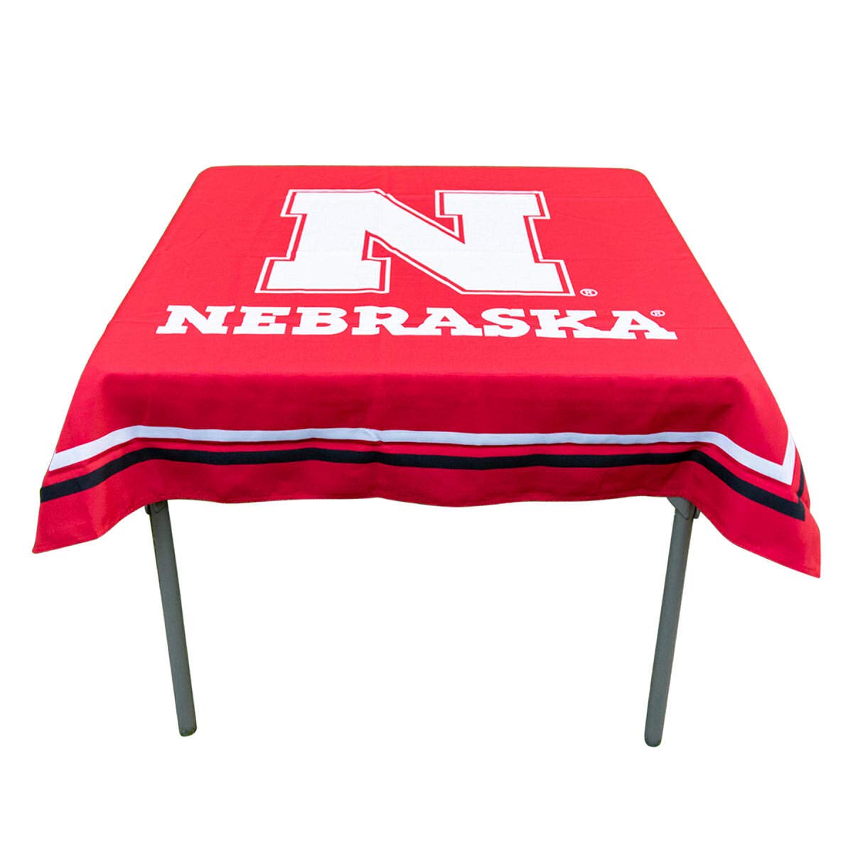 College Flags & Banners Co. Nebraska Cornhuskers Logo Tablecloth or Table Overlay