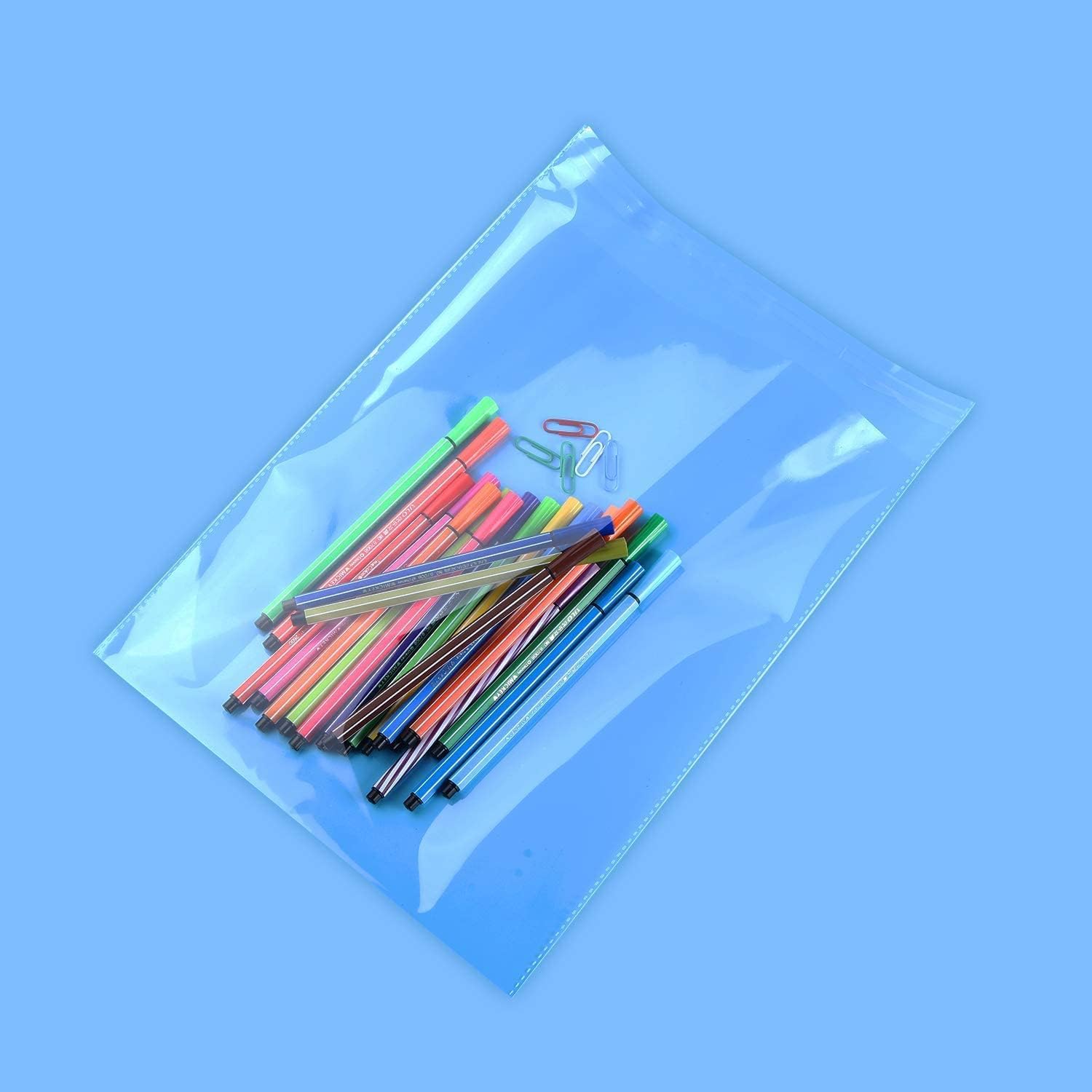 iMailer - 100 Count - 8" x 10" Self Sealing Cellophane Bags - Clear Cello Resealable Plastic Poly Bags for Art Prints, Packaging, Photo, Jewelry