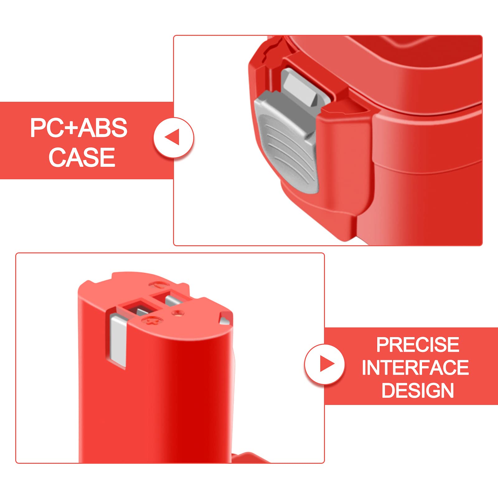 ADVTRONICS 2 Pack 12V 3500mAh Replacement Battery Compatible with Makita 12V Battery 1220 1222 1233 1200 1201 1234 1235 192598-2 PA12, 6213d 6217d 6227d 6313d