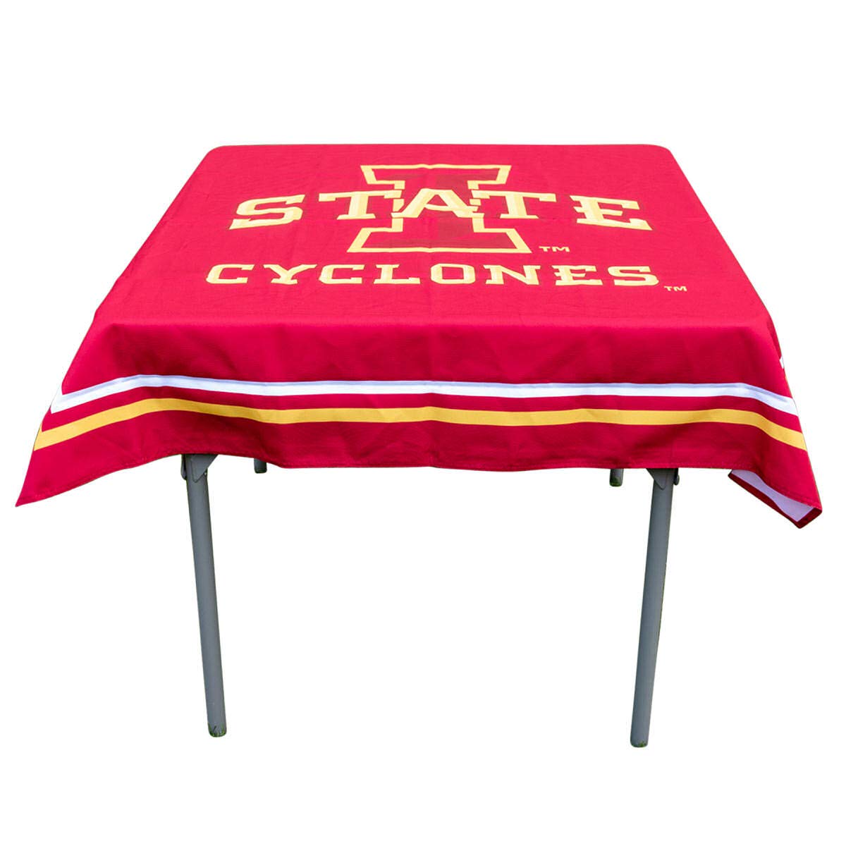 College Flags & Banners Co. Iowa State Cyclones Logo Tablecloth or Table Overlay