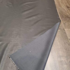 NAT Leathers™ | Black Garment Weight Thin Faux (Peta-Approved Vegan) Leather Synthetic Pleather 0.7 mm Stretch 1 Yard 52 x 36 inches Soft Smooth for Garments, Pants, Skirts Shirts 0.7 mm