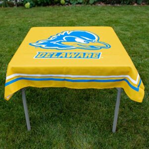 College Flags & Banners Co. Delaware Blue Hens Logo Tablecloth or Table Overlay