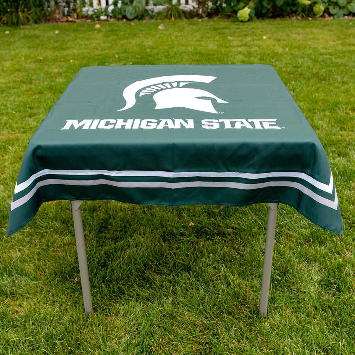 College Flags & Banners Co. Michigan State Spartans Logo Tablecloth or Table Overlay