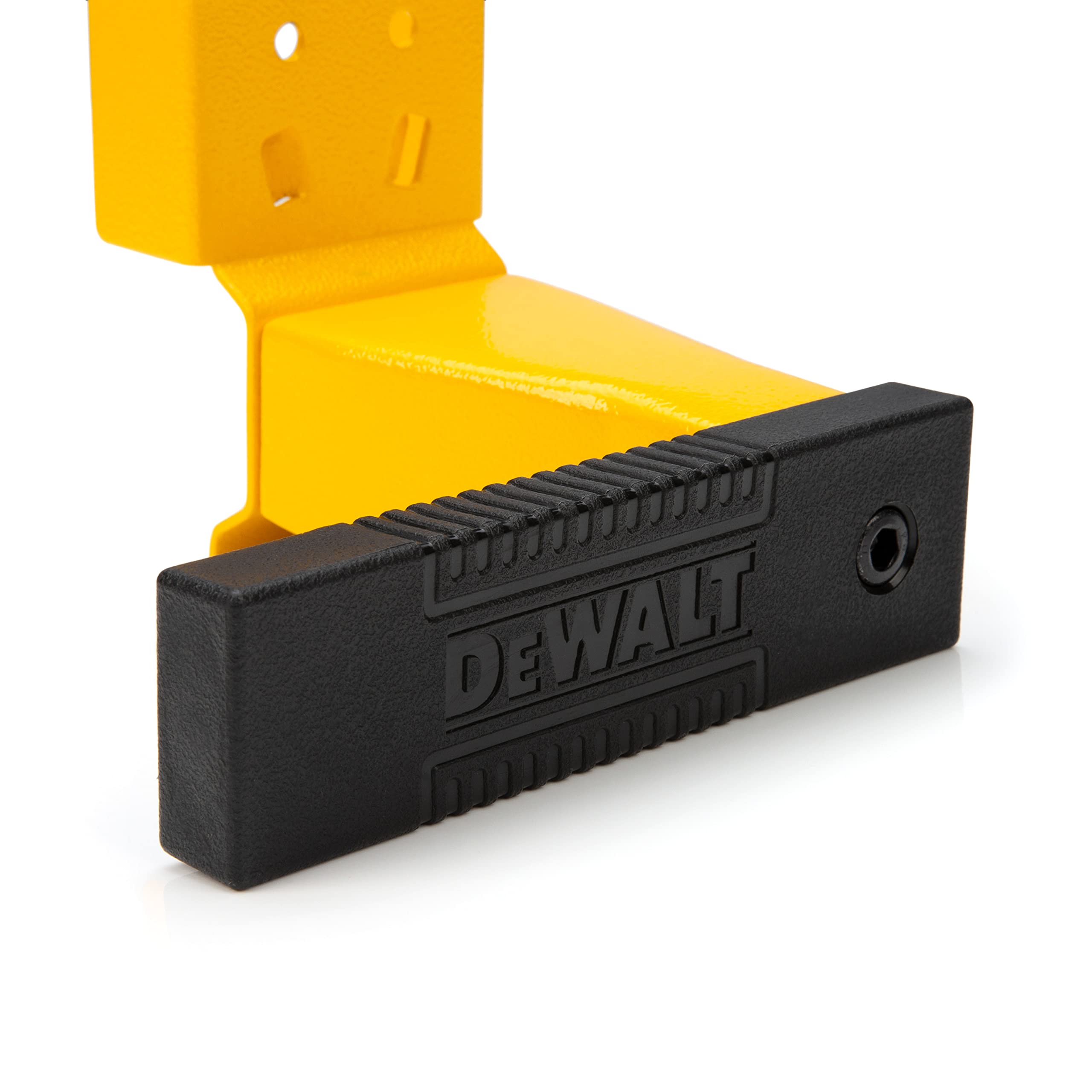 DEWALT Cord Minder Bracket 2-Piece Storage Rack Accessory Set, Compatible with 4 and 6-foot Storage Racks, 50-lb Load Capacity for Set, Spring-Loaded, Locking Pins Included, Powder-Coated