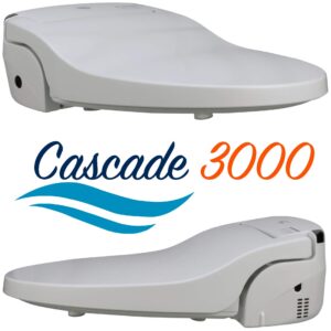 Cascade 3000 Bidet Seat (White, Elongated, Large Remote)