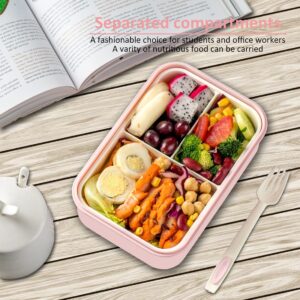 LOVINA Bento Boxes for Adults - 1100 ML Bento Lunch Box For Kids Childrens With Spoon & Fork - Durable for On-the-Go Meal, BPA-Free and Food-Safe Materials