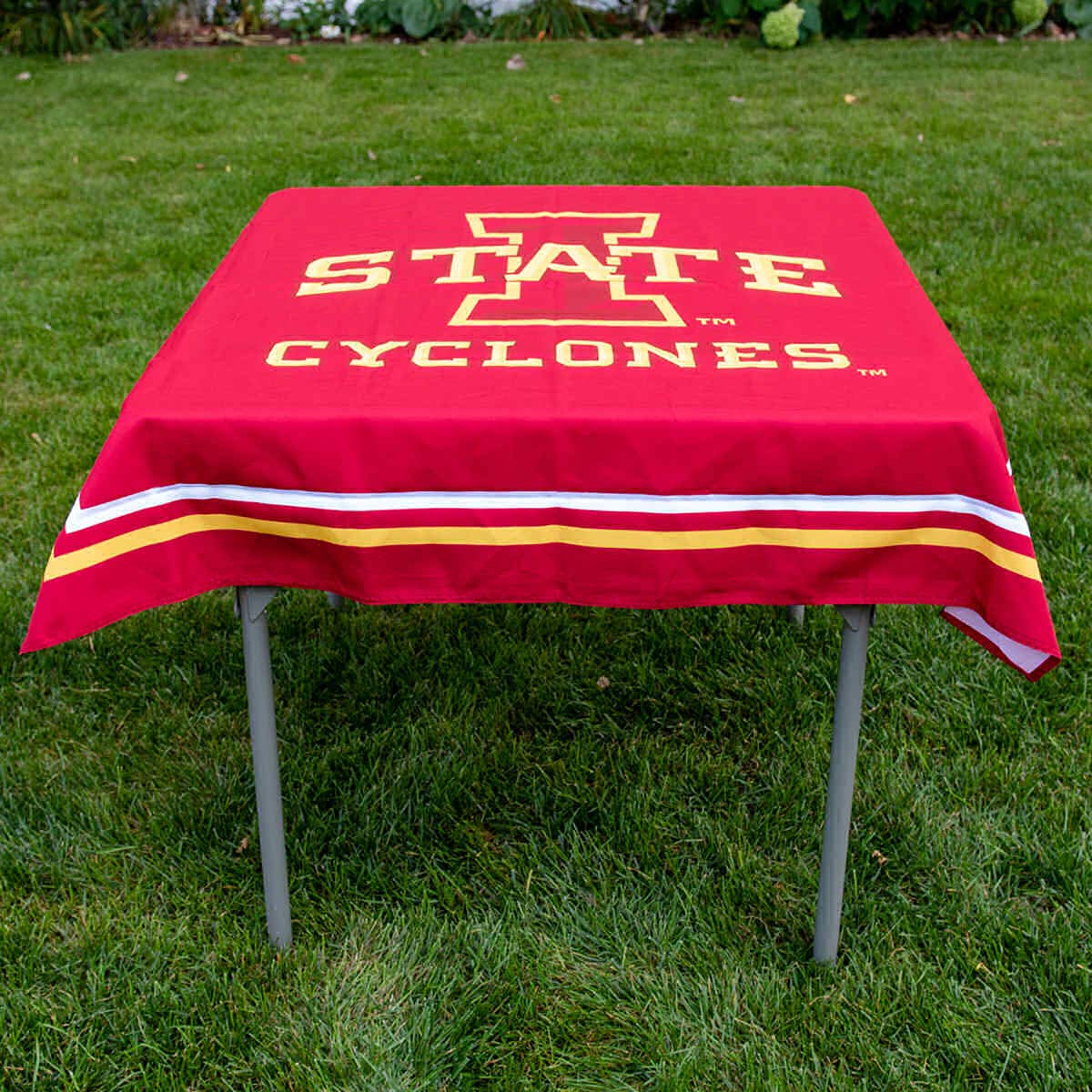 College Flags & Banners Co. Iowa State Cyclones Logo Tablecloth or Table Overlay