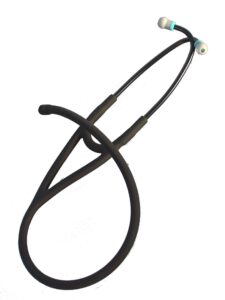 compatible replacement tube by cardiotubes fits littmann(r) mastercardiologyi(r) and littmann(r) cardiology iii(r) stethoscopes - 7mm binaurals black on black tubing