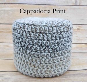 crochet toilet paper cover, mega roll size - toilet paper cozy - cappadocia print