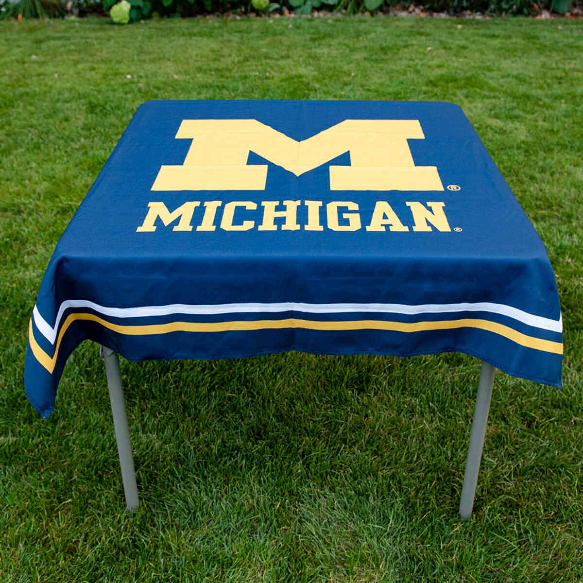 College Flags & Banners Co. Michigan Logo Tablecloth or Table Overlay