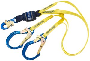 3m dbi-sala force2 100% tie-off shock absorbing lanyard 1246160, yellow, 6 ft. (1.8m), 1 ea, fall protection