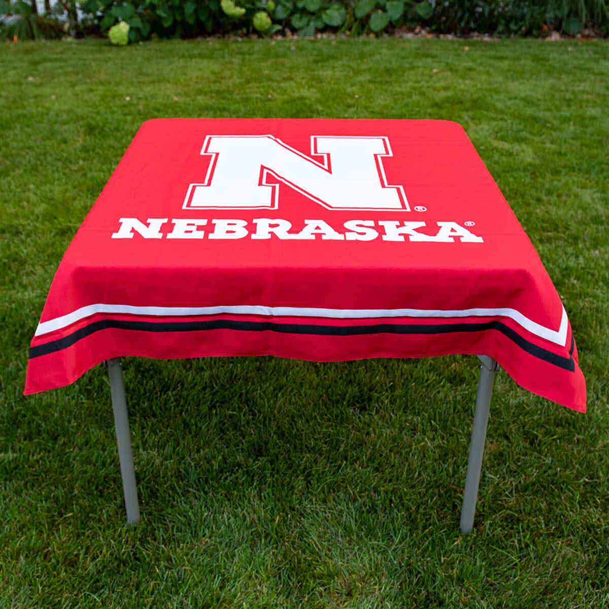 College Flags & Banners Co. Nebraska Cornhuskers Logo Tablecloth or Table Overlay