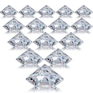 boao 24 pack place card holders harp-clip table number holder diamond acrylic crystal table card stands for table decorations(clear)