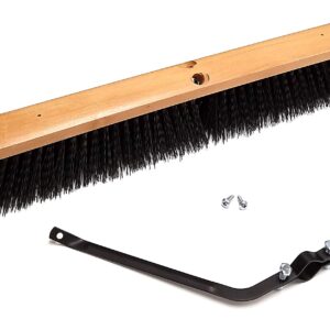 American Select Tubing 24” Rough-Surface Push Broom Head with Broom Brace