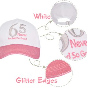 MEANT2TOBE 65th Birthday Gifts for Women, 65th Birthday Decorations for Women, 65th Birthday Baseball Cap,65 birthday Sash, 65th Birthday, 65th Birthday Party Supplies Gifts and Decorations