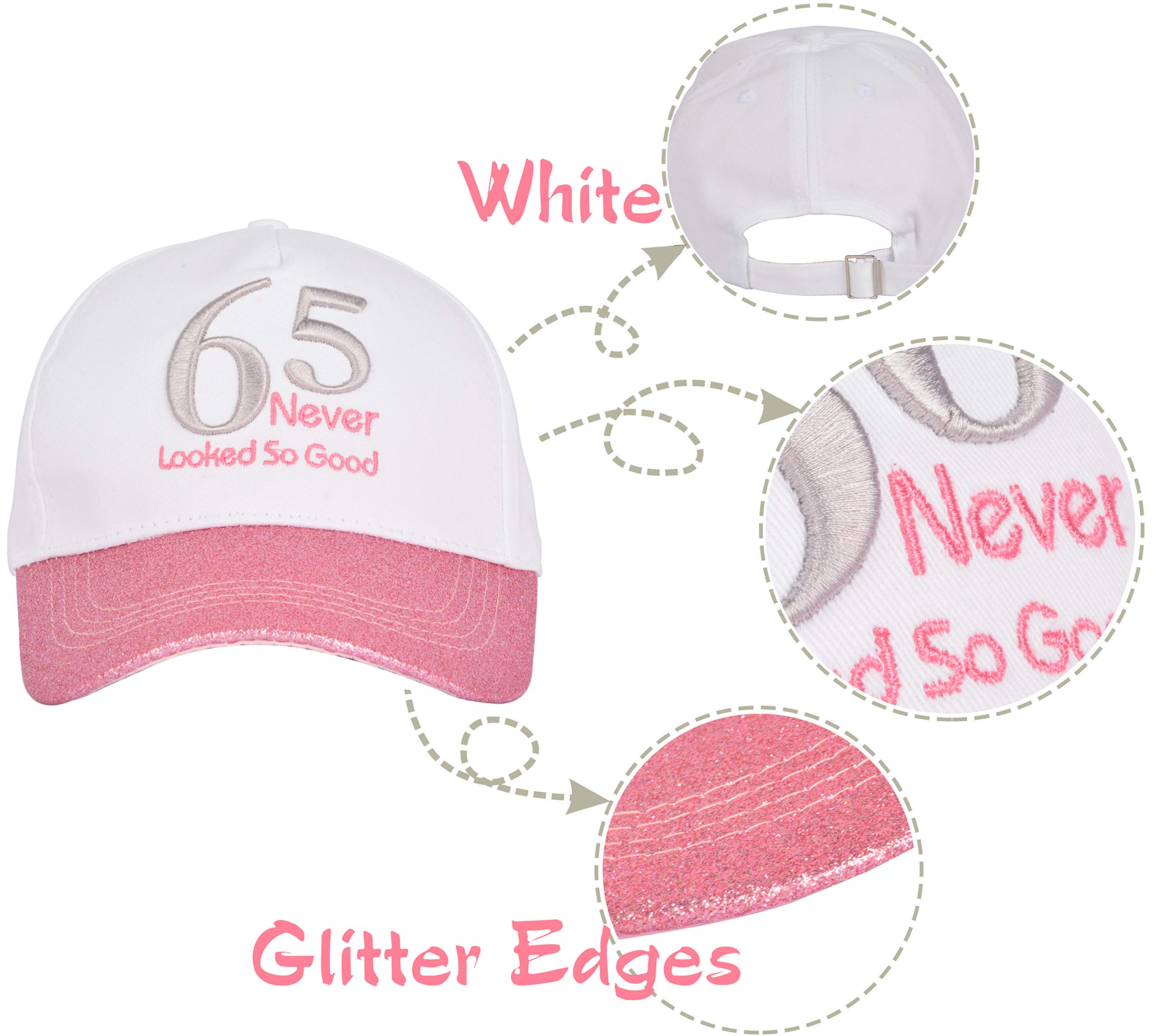 MEANT2TOBE 65th Birthday Gifts for Women, 65th Birthday Decorations for Women, 65th Birthday Baseball Cap,65 birthday Sash, 65th Birthday, 65th Birthday Party Supplies Gifts and Decorations