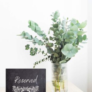 15 Reserved Signs for Tables Wedding Reception | Reserved Table Cards | Table Setting Cards |Vintage Chalk Design | 4 x 6 Double Sided Print | Party Events