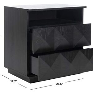 Safavieh Couture Home Patty Modern Black 2-drawer Nightstand