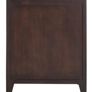 Safavieh Home Thea Brown 1-door Carved Mandala Nightstand