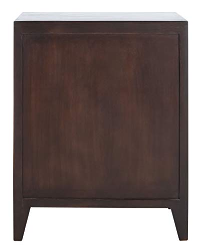 Safavieh Home Thea Brown 1-door Carved Mandala Nightstand