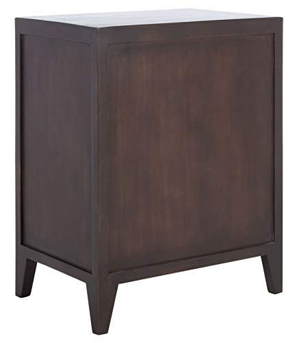 Safavieh Home Thea Brown 1-door Carved Mandala Nightstand