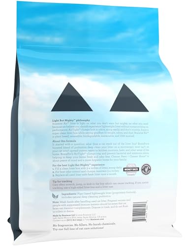 Boxie® Probiotic 40 Day Natural Odor Control Cat Litter, 11.5lb Lightweight Plant Based Kitty Litter