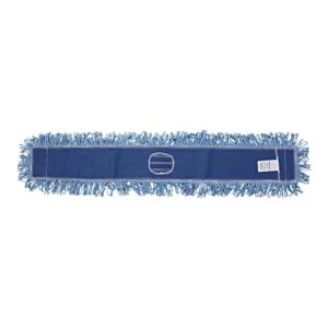 boardwalk bwk1148 48 in. x 5 in. cotton/synthetic blend dust mop head - blue