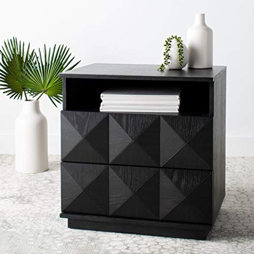 Safavieh Couture Home Patty Modern Black 2-drawer Nightstand