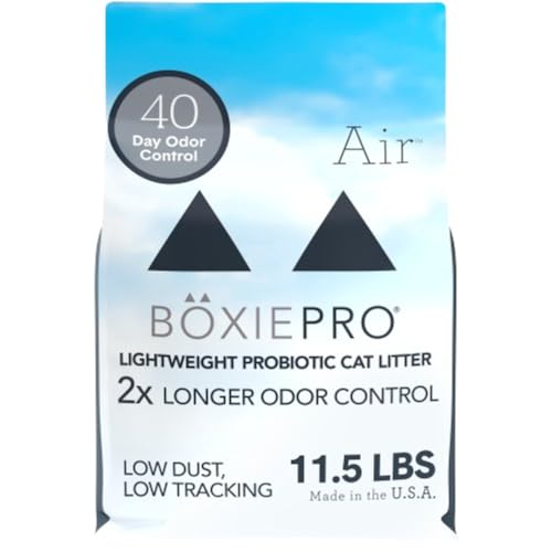 Boxie® Probiotic 40 Day Natural Odor Control Cat Litter, 11.5lb Lightweight Plant Based Kitty Litter