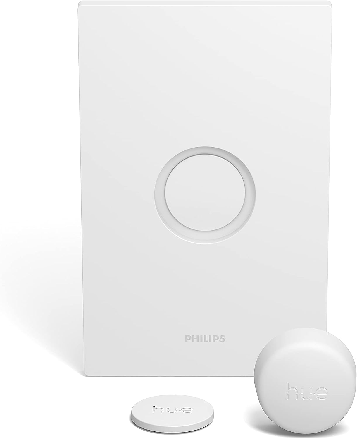 Philips Hue Wireless Smart Light Switch Button, White - 1 Pack - Portable and Battery Powered - Smart Home Control - Requires Hue Bridge - Easy, No-Wire Installation