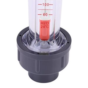 Peak Flow Meter,Tube Type Instantaneous Liquid Water Flow Meter, 60 600L H Plastic Tube Liquid Water Rotameter LZS 15D Flow Meter