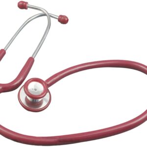 LAJA Imports Monitoring Stethoscope, Edition Chestpiece, Tube (Maroon)