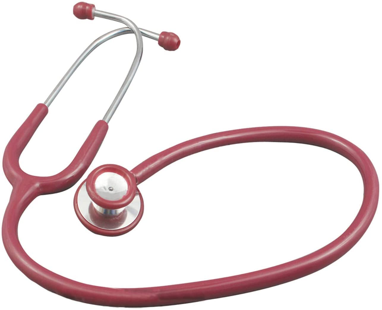 LAJA Imports Monitoring Stethoscope, Edition Chestpiece, Tube (Maroon)