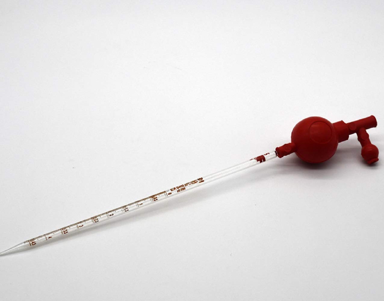 2 Pcs Rubber Pipette Filler, 3 Valves Lab Pipette Filler Bulb, Three Valve Safety Pipette Filler