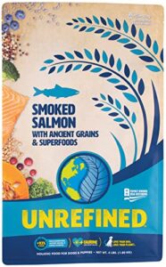 unrefined smoked salmon with ancient grains & superfoods dry dog & puppy food